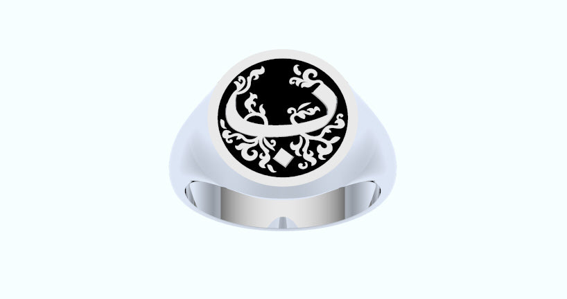 Arabic letter signet rings – EDWARDS JEWELLERS